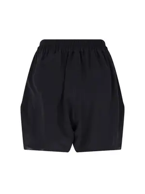 Rick Owens Silk Shorts - Black
