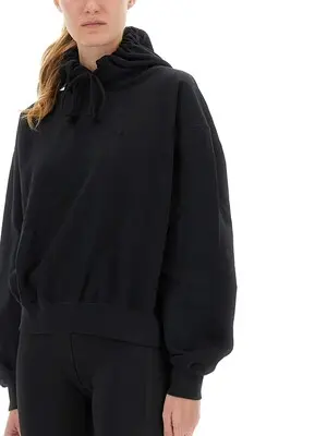Y3 Hoodie With Logo - Black