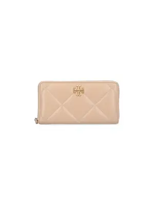 Tory Burch Kira' Continental Zip Wallet - Beige
