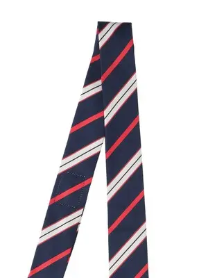 TOM FORD Striped Neck Tie - Blue