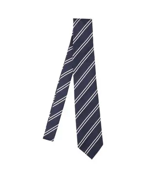 TOM FORD Striped Neck Tie - Blue