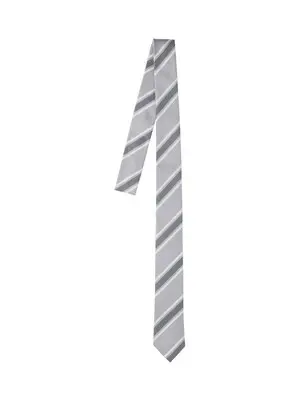 Cesare Attolini Striped Neck Tie Gray