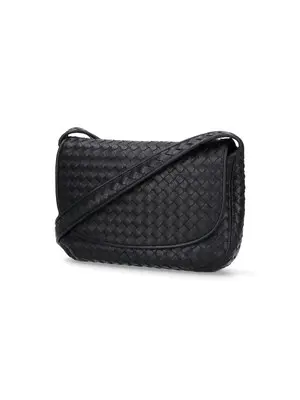 Bottega Veneta Messenger Shoulder Bag - Black