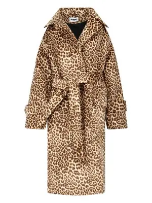 DURAN LANTINK Animal Print Maxi Coat