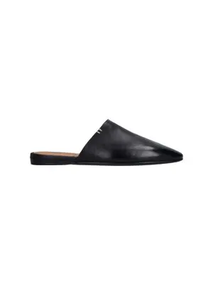 Miu Miu Calf Leather Mules - Black