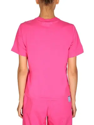 Alexander McQueen T-shirt With Logo - Fuchsia