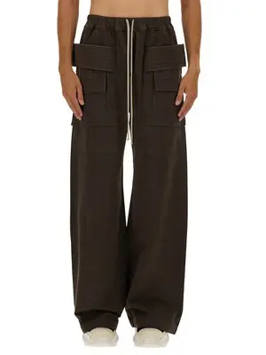 Rick Owens Creatch Wide Cargo Pants - Brown