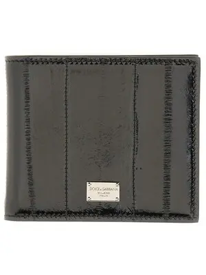 Dolce & Gabbana Eel Skin Wallet - Black