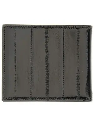 Dolce & Gabbana Eel Skin Wallet - Black