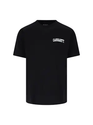 Carhartt Work In Progress University Script' T-shirt - Black