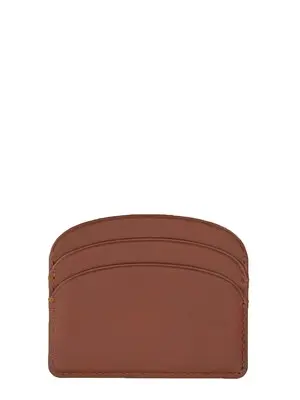 A.p.c. Demi Lune Card Holder - Buff