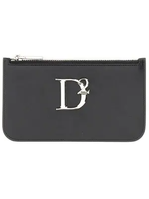 Dsquared2 Pouch With Logo - Black