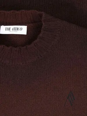 Attico Asymmetrical Sweater - Brown