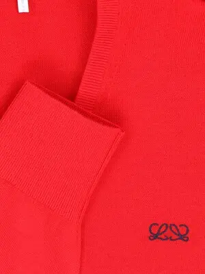 Loewe Asymmetrical Sweater - Red