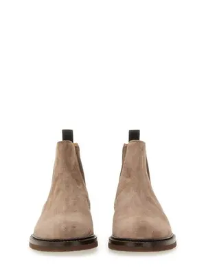 Brunello Cucinelli Suede Chelsea Boot - Brown