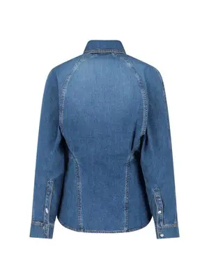 Alaïa Rounded Denim Shirt