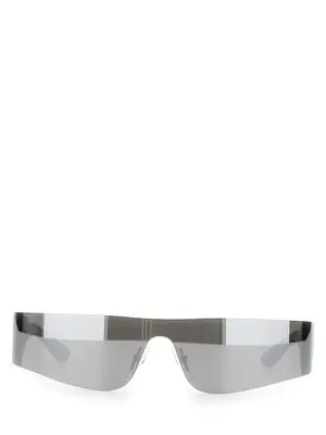 Balenciaga Mono Rectangle Sunglasses - Silver