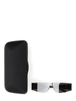 Balenciaga Mono Rectangle Sunglasses - Silver