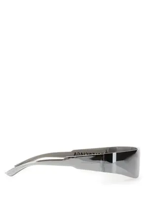 Balenciaga Mono Rectangle Sunglasses - Silver