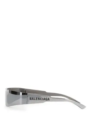 Balenciaga Mono Rectangle Sunglasses - Silver