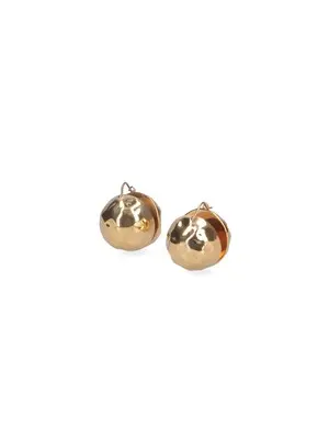 Patou Hammered Spherical Earrings - Gold
