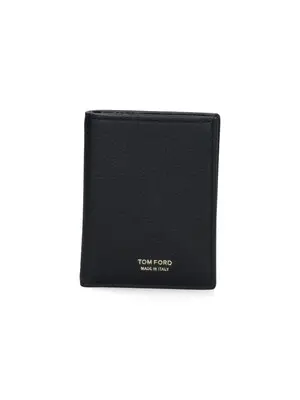 TOM FORD Bi-fold Card Holder - Black