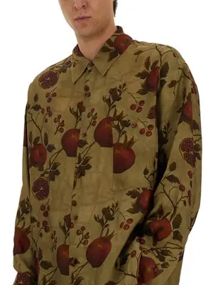 UMA WANG Pomegranate Print Shirt