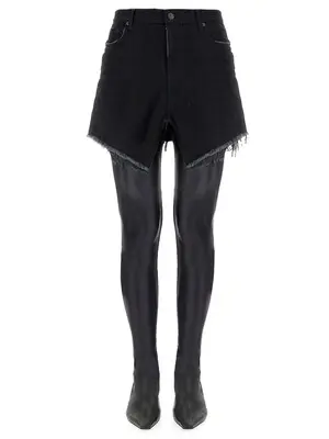 Balenciaga Mini Cut-up Skirt - Black