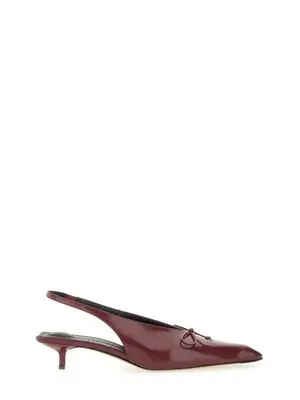 Jacquemus The “cubisto” Slingbacks - Bordeaux