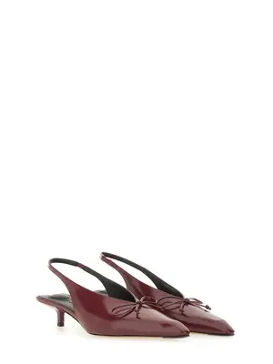 Jacquemus The “cubisto” Slingbacks - Bordeaux