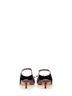 Jacquemus The “cubisto” Slingbacks - Bordeaux