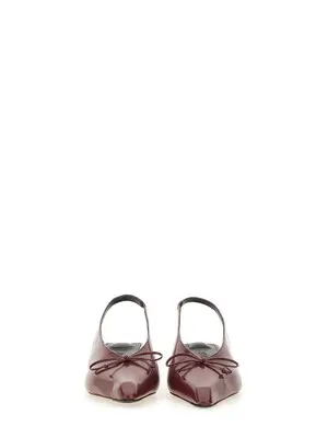 Jacquemus The “cubisto” Slingbacks - Bordeaux