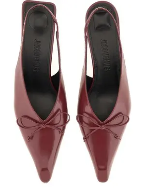 Jacquemus The “cubisto” Slingbacks - Bordeaux
