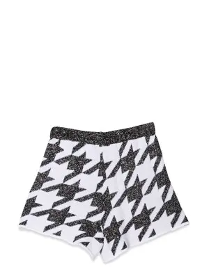 SIMONETTA Houndstooth Pleated Shorts