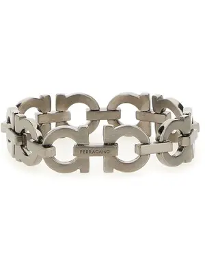 FERRAGAMO Gancini Link Bracelet - Silver