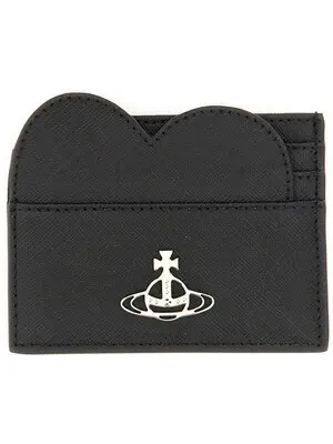 VIVIENNE WESTWOOD Card Holder "heart - Black