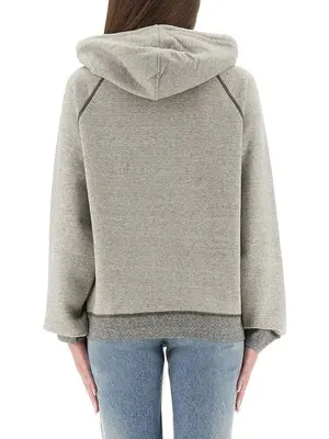 Chloé Oversized Logo Hoodie - Grey