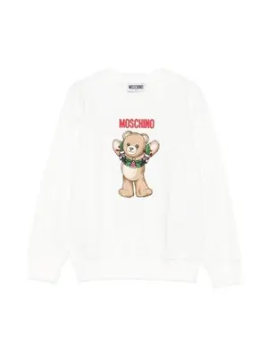 Moschino Logo Jersey - White