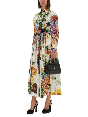 Dolce & Gabbana Flower Bouquet Print Poplin Shirt - Multicolour