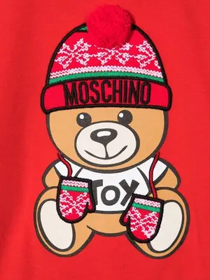 Moschino Cotton Dress With Teddy Bear