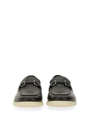 FERRAGAMO Gancini Moccasin - Black