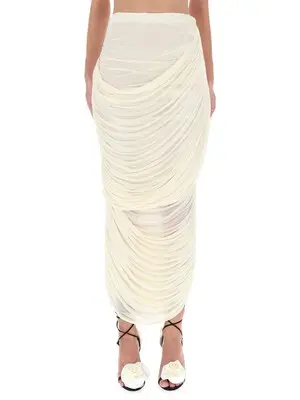Magda Butrym Draped Midi Skirt