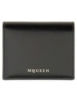 Alexander McQueen Wallet With Logo - Black