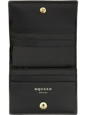 Alexander McQueen Wallet With Logo - Black