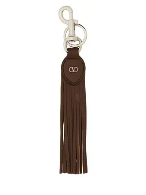 Valentino Garavani Vlogo Signature Keychain - Brown