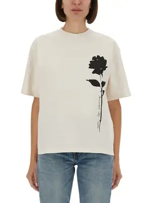 Golden Goose Journey' T-shirt With Print - White