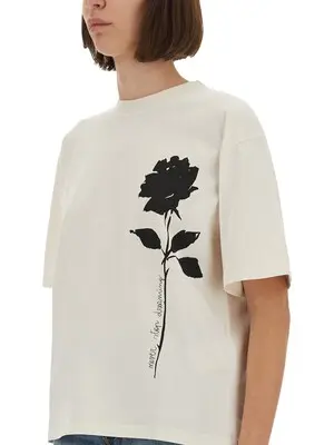 Golden Goose Journey' T-shirt With Print - White