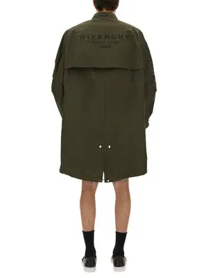 Givenchy Logo Parka - Green