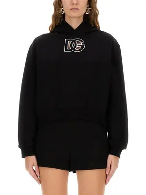 Dolce & Gabbana Black Sweatshirtshoodies Sweatshirts Hoodies For Women