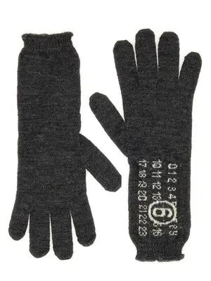MAISON MARGIELA Wool Gloves - Grey